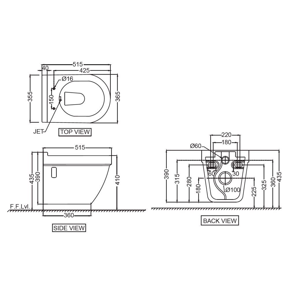 Jaquar Sanitaryware, Solo, Single Piece-WC : SLS-WHT-0208 Price