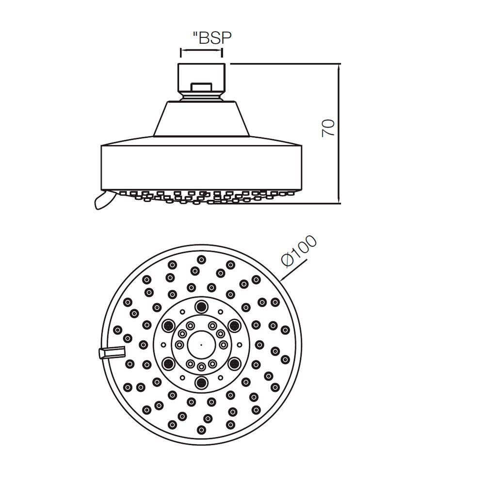 Showers | Multi-Function Showers | Overhead Shower : OHS-1999
